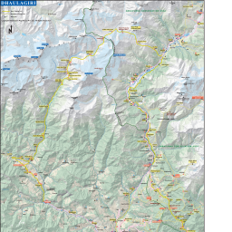 Dhaulagiri Circuit Trek Map