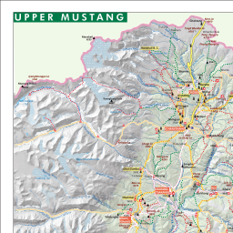 Upper Mustang Trek Map