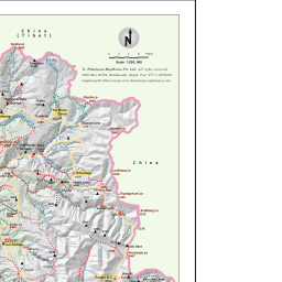 Upper Mustang Trek Map